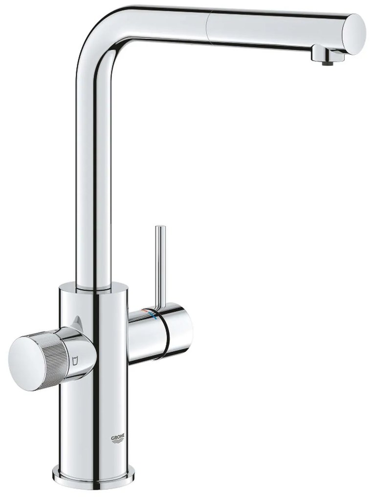 Grohe Blue Pure - Dřezová baterie Minta s filtrační funkcí a výsuvnou koncovkou, chrom 30601000