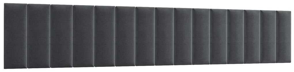 Set 15 čalouněných panelů Quadra 300x60 cm (tmavěšedá). 1052006
