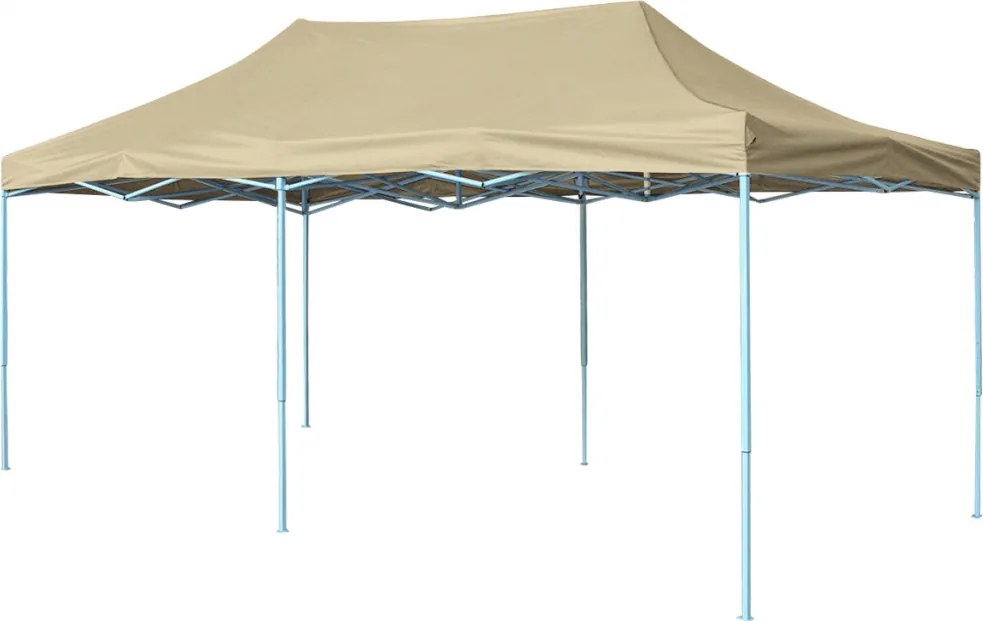 Zahradní nůžkový pavilon 3x6m béžový