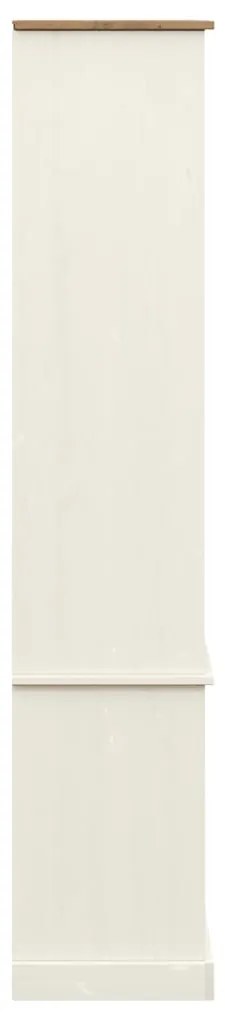 Knihovna VIGO II - 60x35x170 cm - masivní borovice | bílá