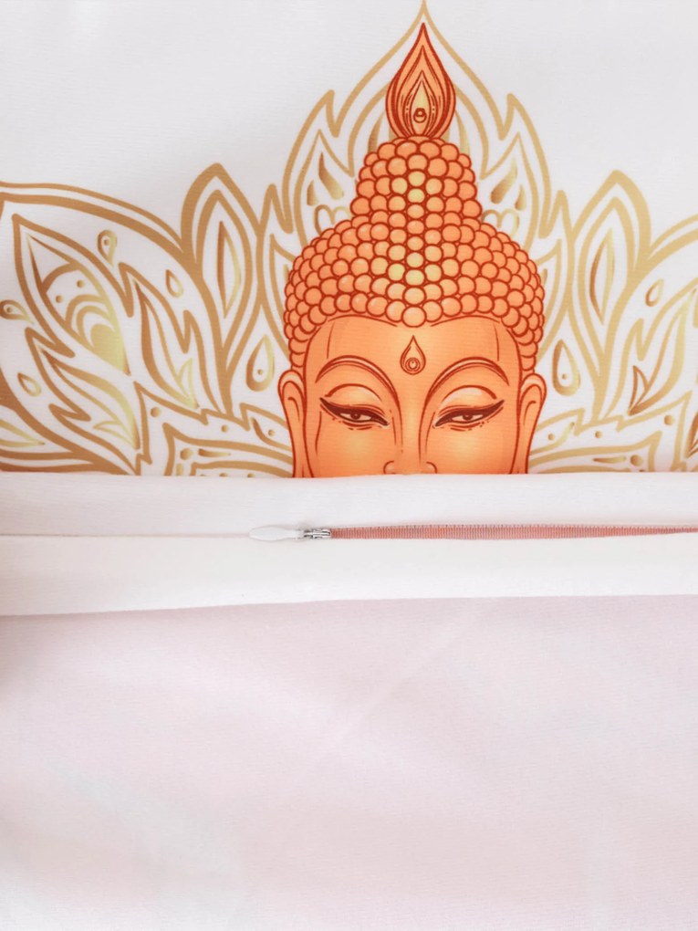 MK Lůžkoviny Povlak na polštář mikroplyš 45 x 45 cm - Buddha 8 L02