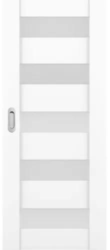 Vivento - Posuvné dveře na stěnu skladem Prestige PP-02 80/197 Bílá bianco 104939