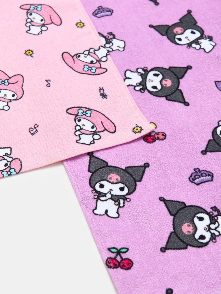Sinsay - Ručníky Hello Kitty 2 kusy - fialová