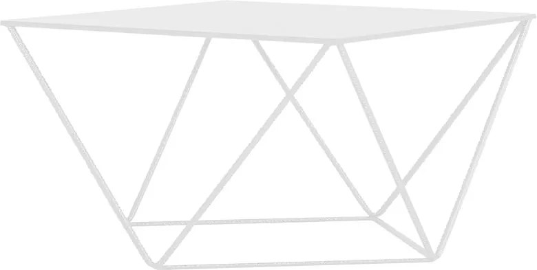 Bílý konferenční stolek Custom Form Daryl, 80 x 80 cm