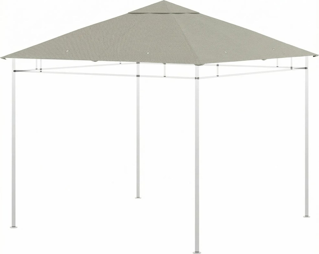 Outsunny náhradní střecha pro altán polyester 180 g/m² 3 x 3 m šedá