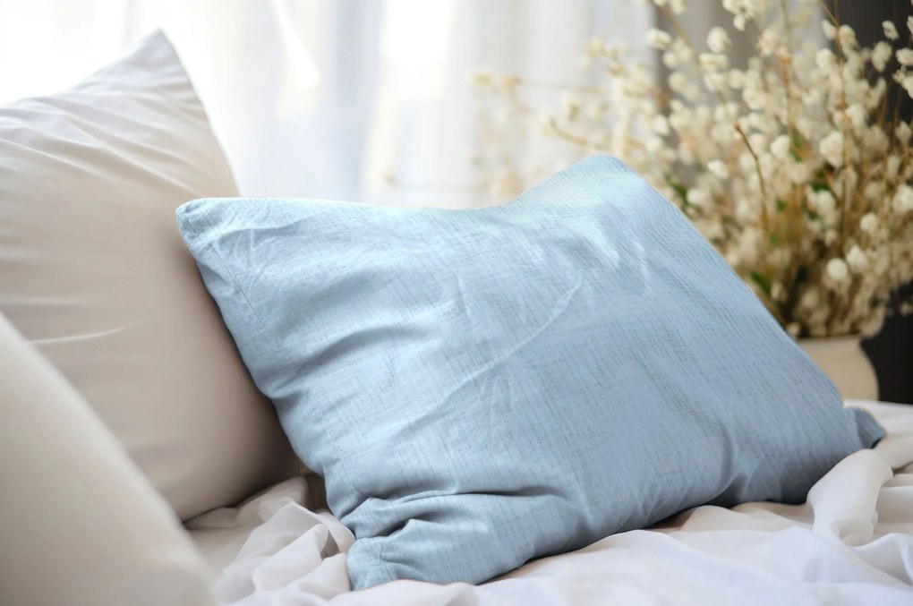 Mušelínové povlečení Sky blue Velikost: 140 x 200 + 70 x 90