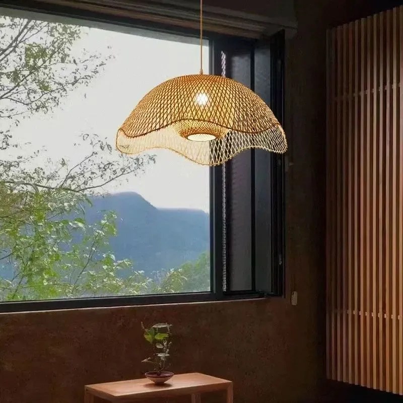 Toolight Natural, závěsné svítidlo 1xE27 APP1633-1CP, černá-hnědá, OSW-05105