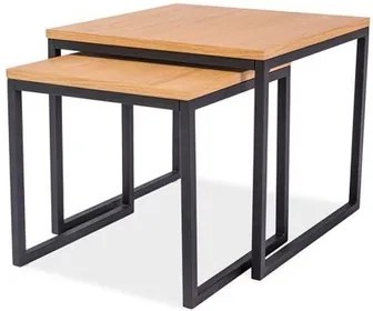 Konferenční stolek LARGO D dub/černá