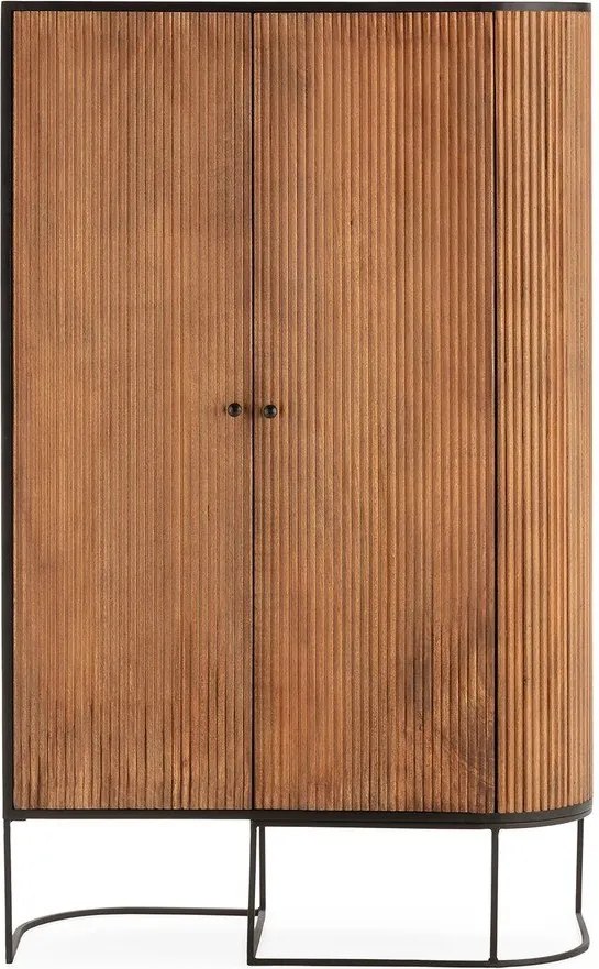 Komoda z mangového dřeva v přírodní barvě 100x165x40 cm Curve – MOME