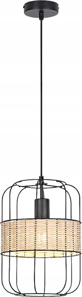 Závěsná lampa E27 1x40W černá 5283 Indiana Rabalux