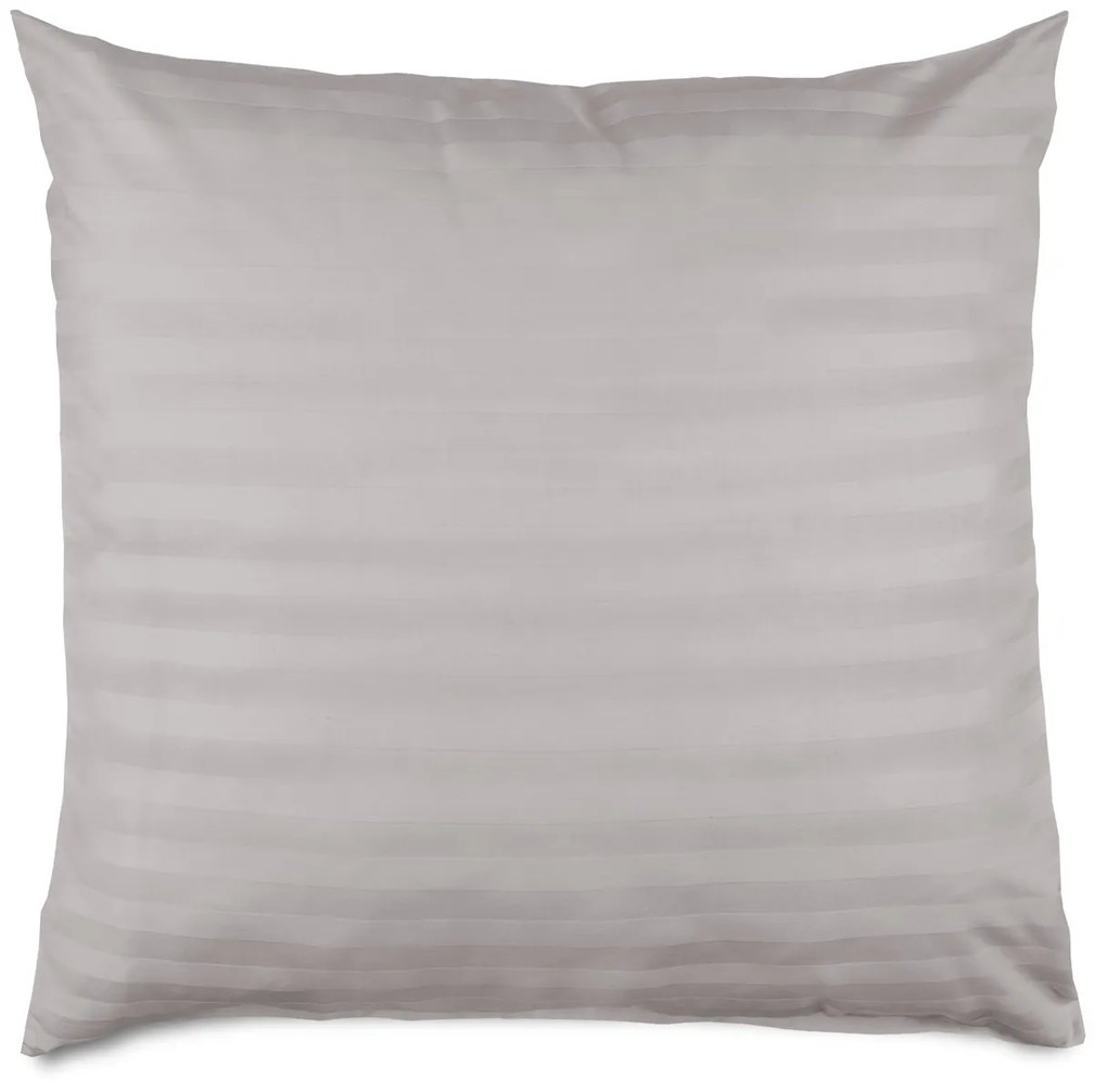 BAMBUSOVÝ POVLAK NA POLŠTÁŘ STRIPE STONE 40X40 CM ŠEDÁ
