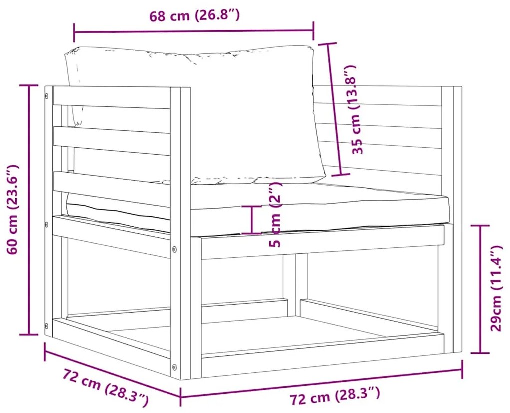 vidaXL Marketos Zahradní židle tmavě šedé podušky masivní akáciové dřevo