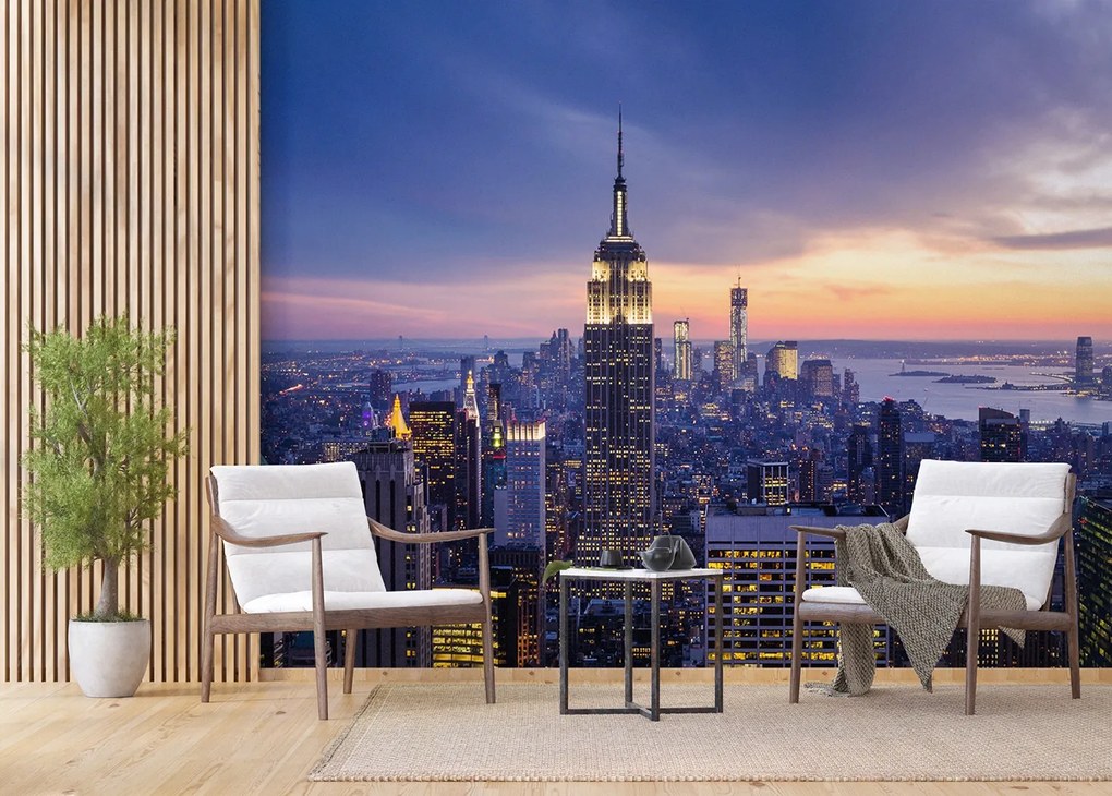 Fototapeta na míru Manhattan Při Západu Slunce | Vliesová fototapeta na zed' | DFTNXXL2413