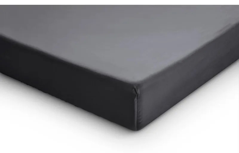 Prostěradlo Fitted Sheet Split Topper Satin Antracitová