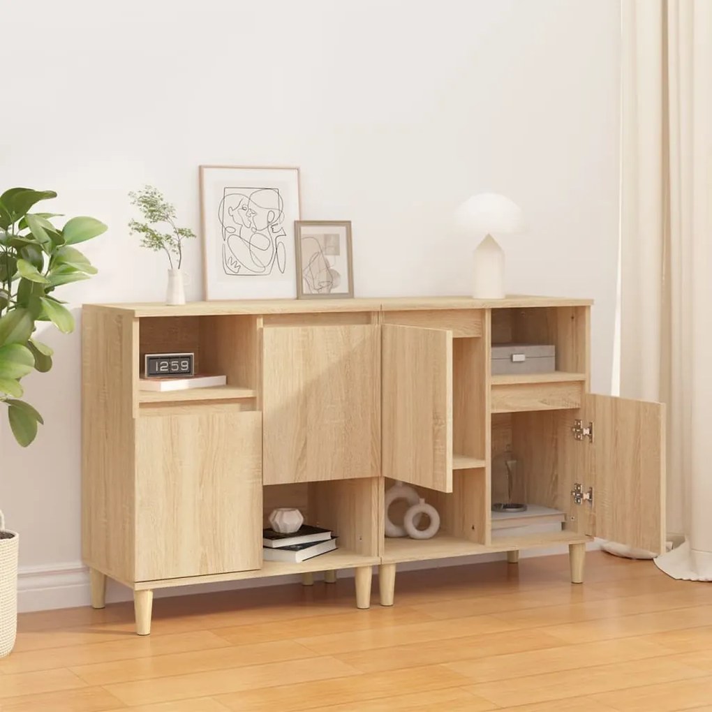 Příborníky 2 ks dub sonoma 60 x 35 x 70 cm kompozitní dřevo 3185722