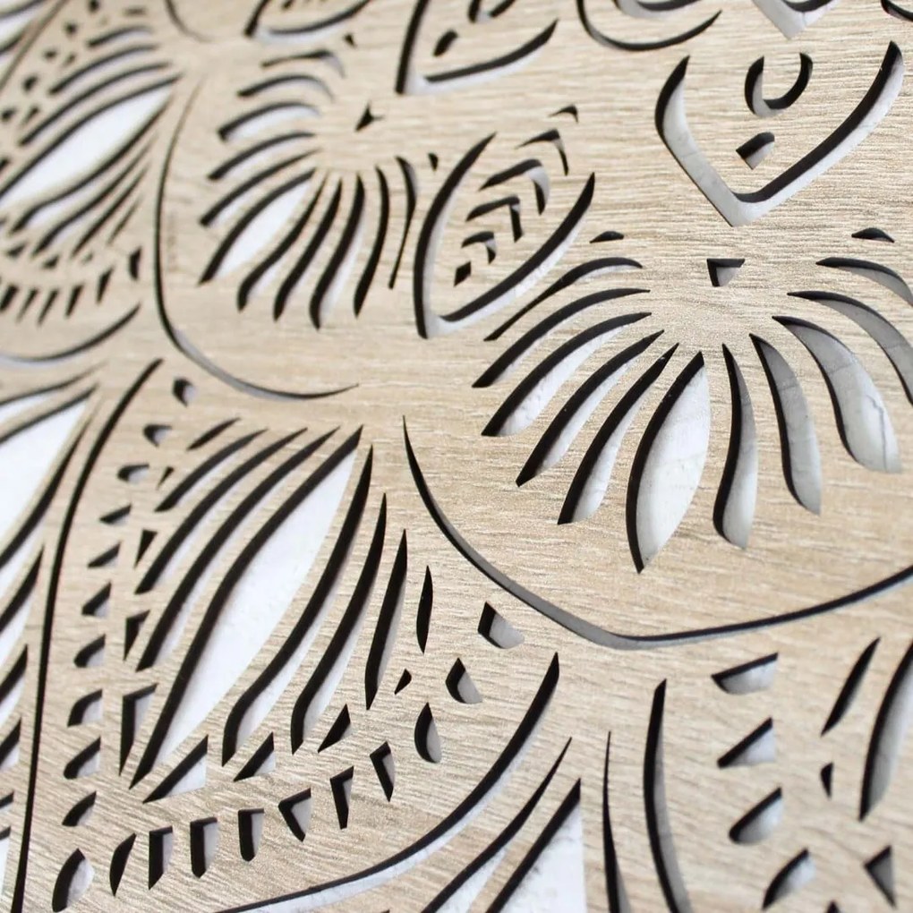 DUBLEZ | Vyřezávaná 3D Mandala - lotosový květ | Obraz