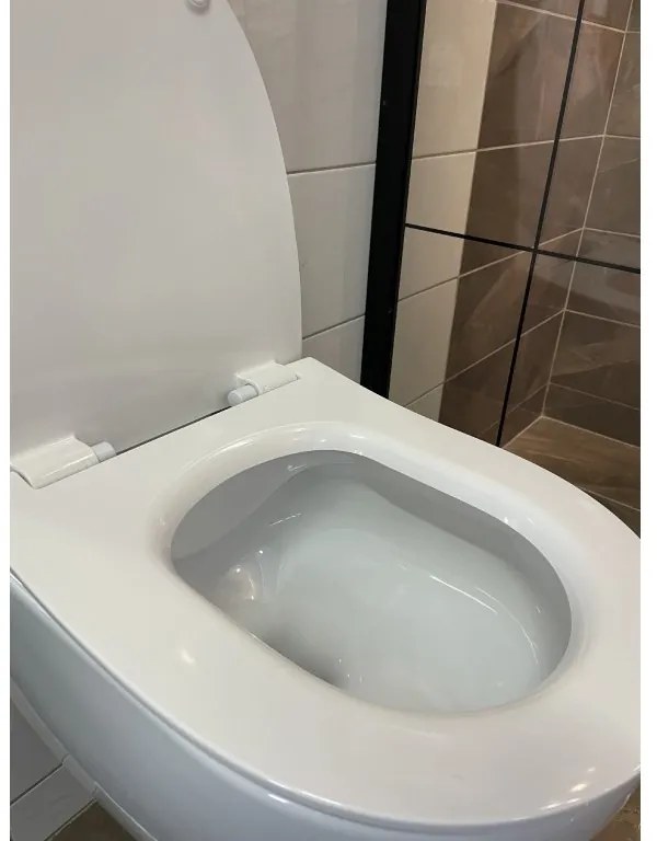 Aplomo Peonia rimless WC závěsné se sedátkem, bílá