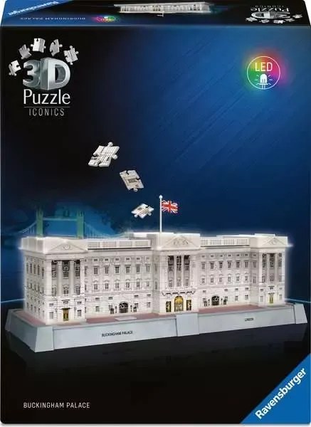 Ravensburger 120080312 iconics: buckinghamský palác (noční edice)