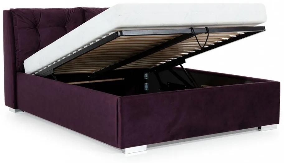 Elegantní čalouněná postel IBIZA Ficelle 4 140x200 cm