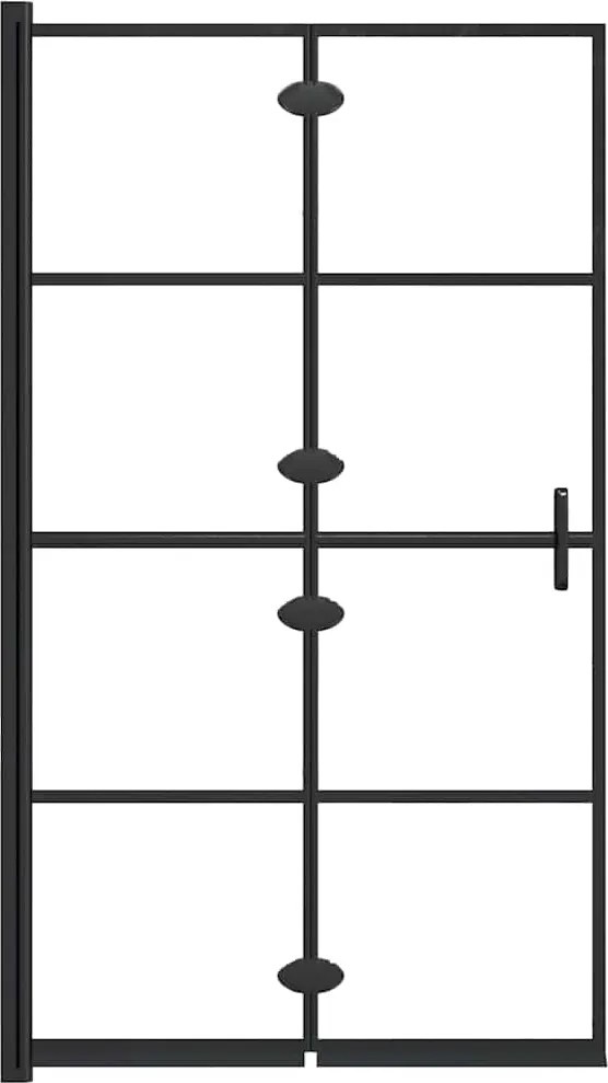 Skládací sprchový kout ESG 80 x 140 cm černý 150743