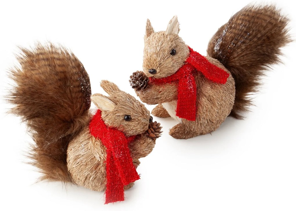 EUROFIRANY VÁNOČNÍ FIGURKA SQUIRELL 17X10X20 CM VÍCEBAREVNÁ