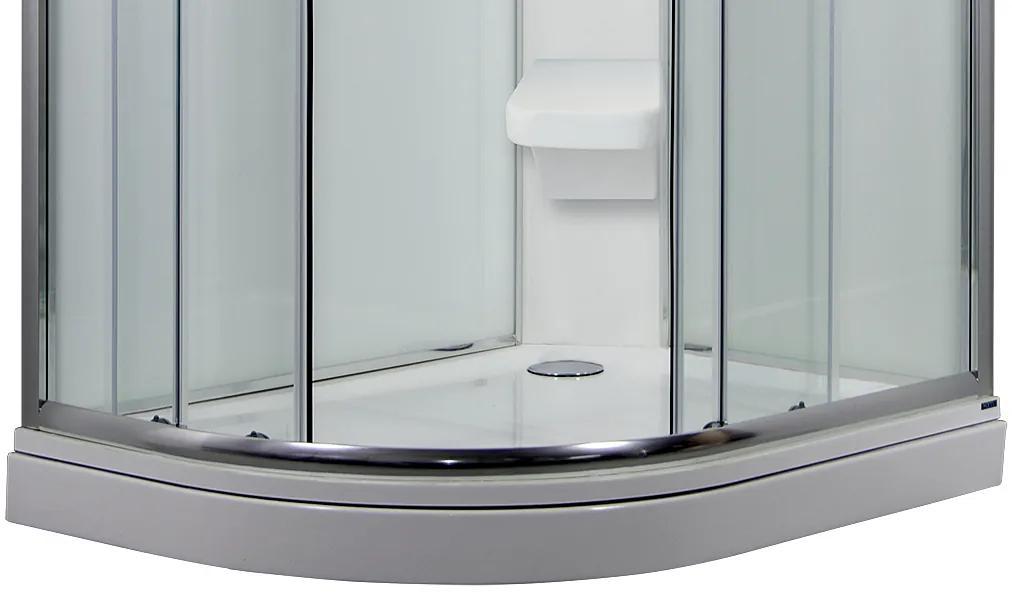 ARTTEC SIRIUS 120 x 90 cm - Sprchový box model 2 chinchilla sklo pravá vanička