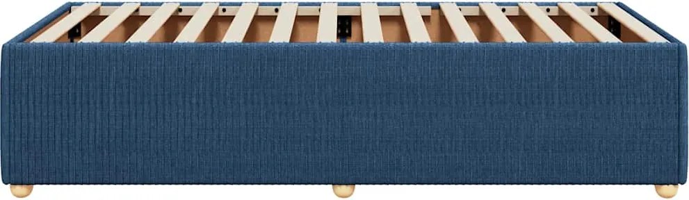 Rám postele bez matrací modrá 80x200 cm textil 3284899