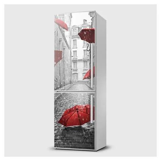 E-shop24, Pi51SL1008, Rozměr 65x180 cm, Fototapeta samolepící na lednice - Deštníky