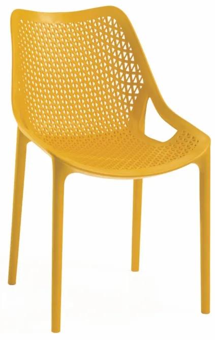 ROJAPLAST Zahradní židle - BILROS, plastová Barva: červená