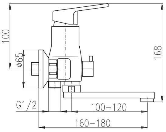 RAV Slezák CO151.5 - Vanová baterie COLORADO lesklý chrom