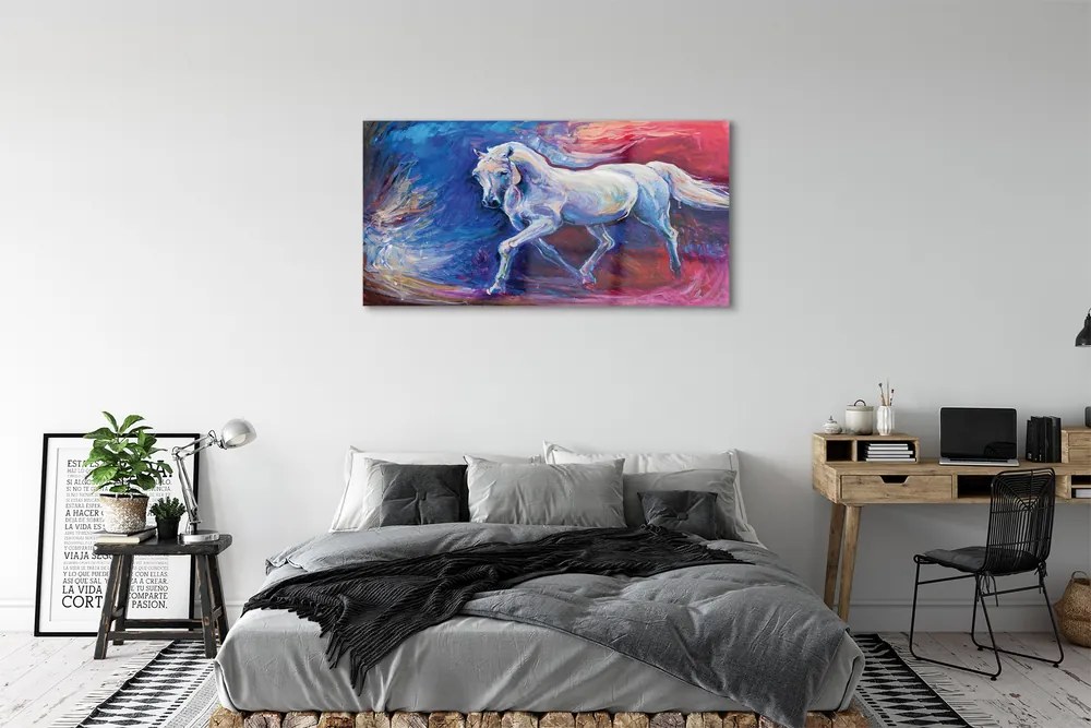 akrylový obraz Kůň 125x50 cm