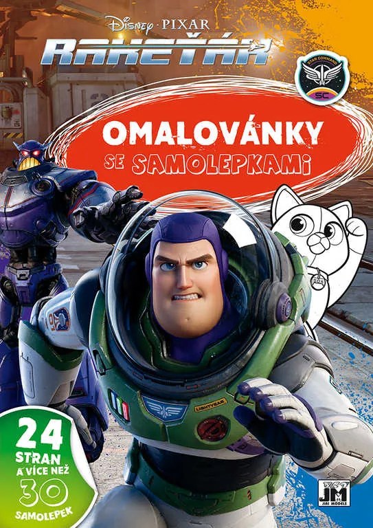 JIRI MODELS Omalovánky A4 se samolepkami  Rakeťák 9