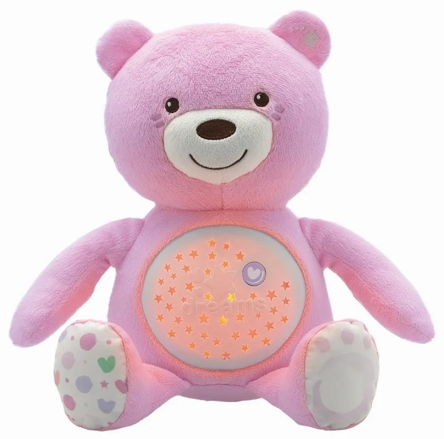 Chicco | Chicco - Projektor s melodií BABY BEAR 3xAAA růžová | AG0147