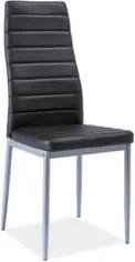 Židle H-261 BIS hliník/černá