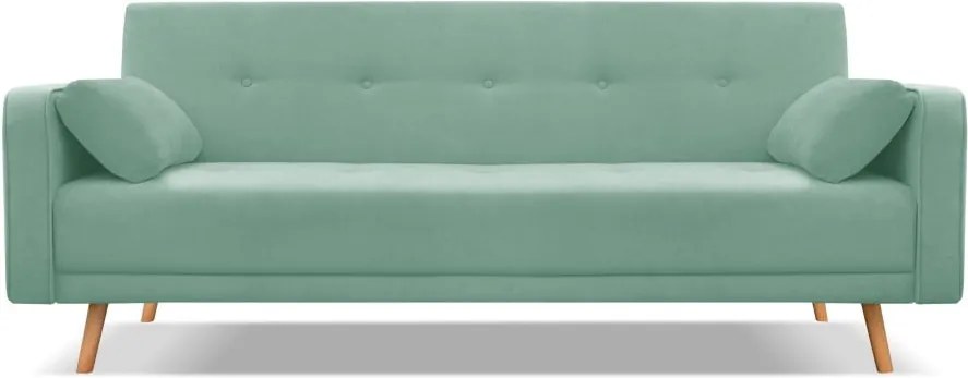 Mátově zelená rozkládací pohovka Cosmopolitan Design Stuttgart, 212 cm