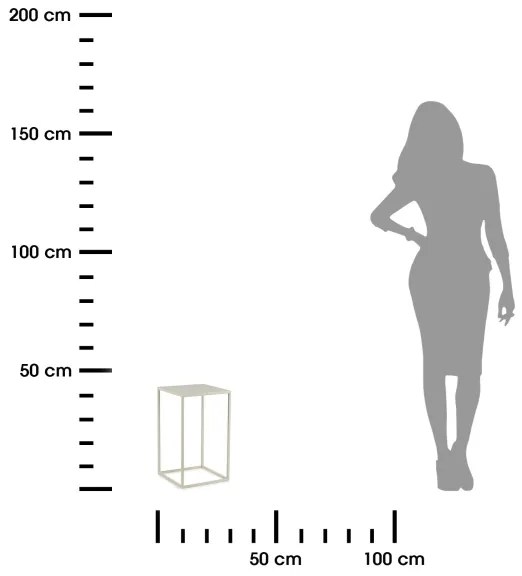 Stojan na květiny 40x24 cm krémová