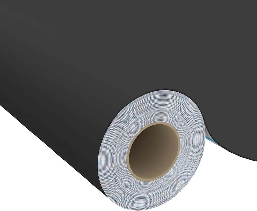 Samolepící tapety na nábytek 2 ks černé 500 x 90 cm PVC 3059652