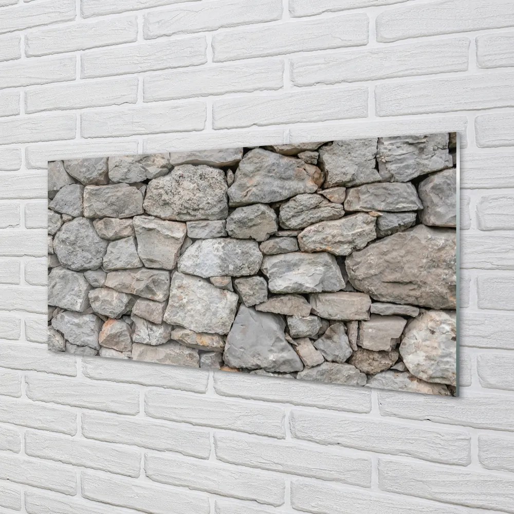 Obraz na skle Kamenná zeď wall 100x50 cm