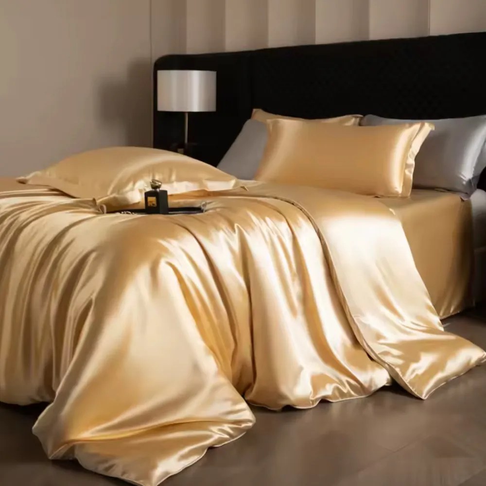 Hedvábné povlečení Velvet Gold: 140x200cm, 70x90cm