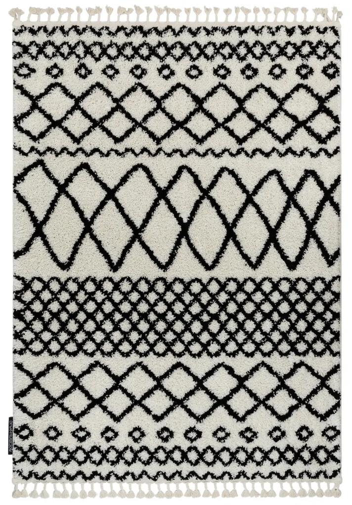 Kusový shaggy koberec BERBER SAFI bílý