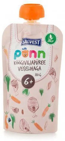 Salvest Ponn Kapsička BIO Hovězí maso se zeleninovým pyré (110 g) 6m+