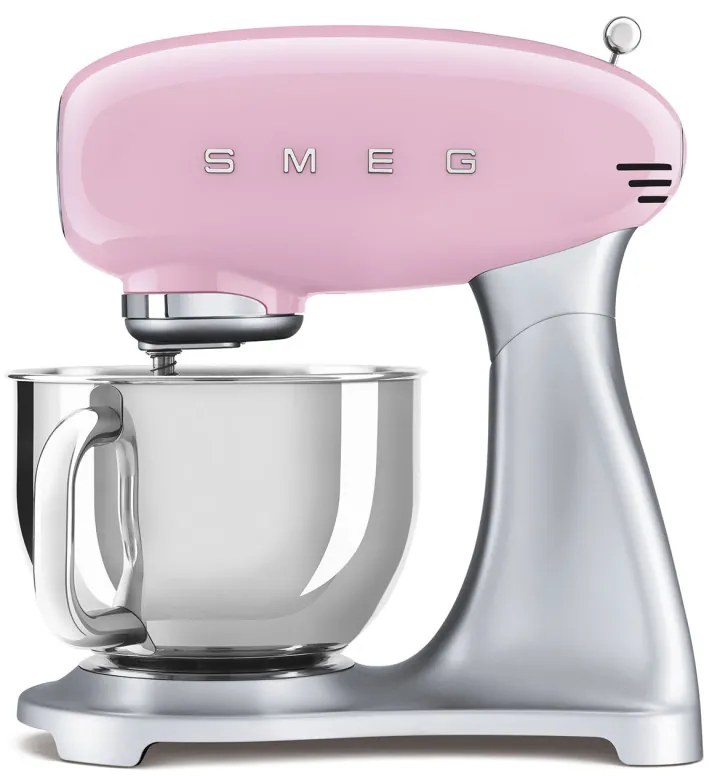 Kuchyňský robot Smeg 50's style SMF02PKEU / 800 W / 4,8 l / pastelově růžová