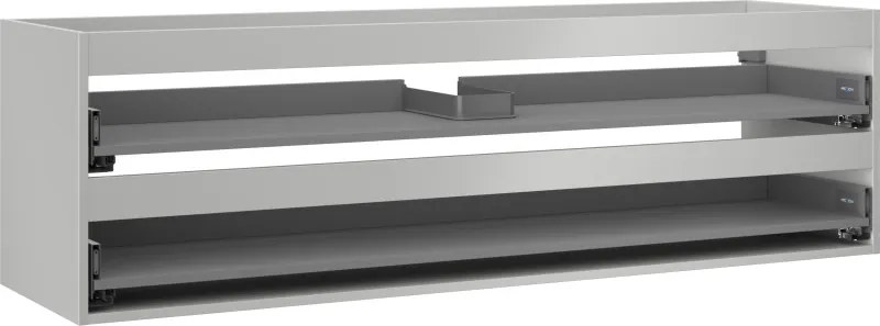 Mexen Box-A, závěsná skříňka 160 cm, 2 zásuvky, matná šedá, 91AX0-1600-470-2-62