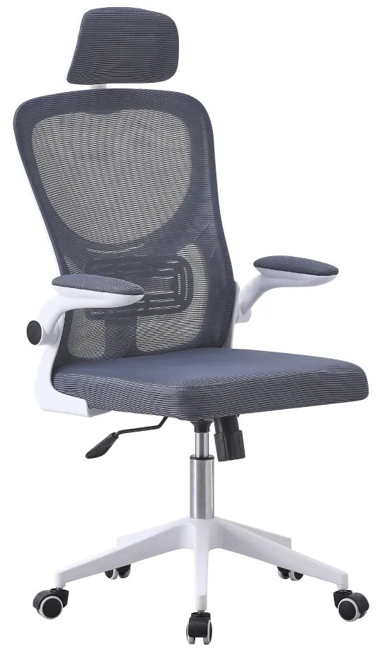 Ergonomická kancelářská židle MAVI - šedá síťovina