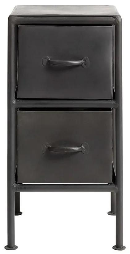 Muubs Kovová komoda OHIO V. 56 cm, černá
