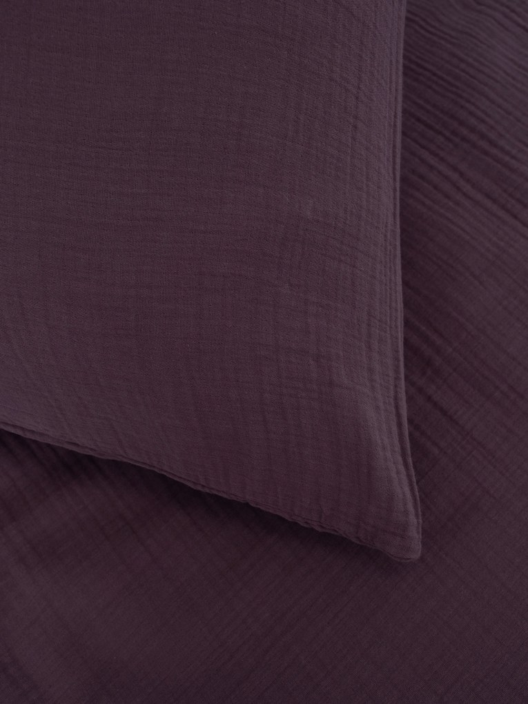 MK Lůžkoviny Mušelínový povlak na polštář 50 x 70 cm - Alexia ametystová