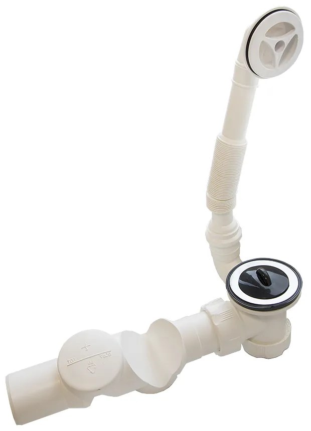 Vaničkový sifon VIKI LUX S plastovou zátkou 8100009