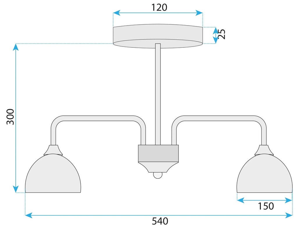 Toolight Závěsné osvětlení Spider G084-3C černé
