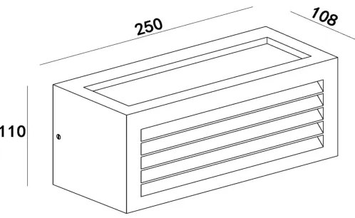 Lucide 27853/01/97 - Venkovní nástěnné svítidlo DIMO 1xE27/18W/230V IP54