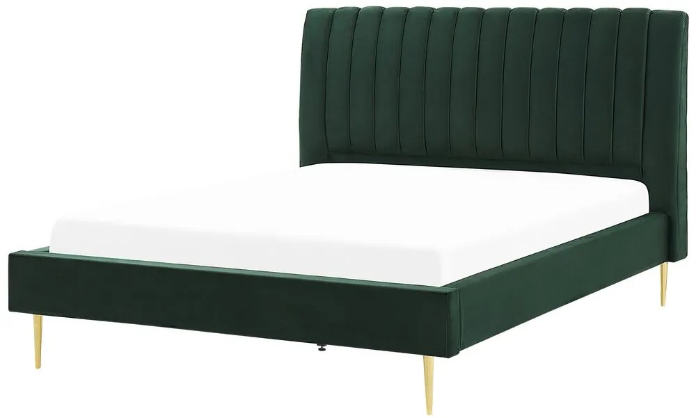 Sametová postel 180 x 200 cm zelená MARVILLE Beliani
